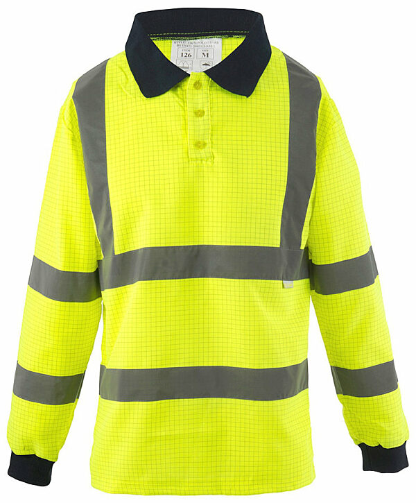 Flame Retardant & Anti-Static Sleeved Polo Shirts • PPE Clothing