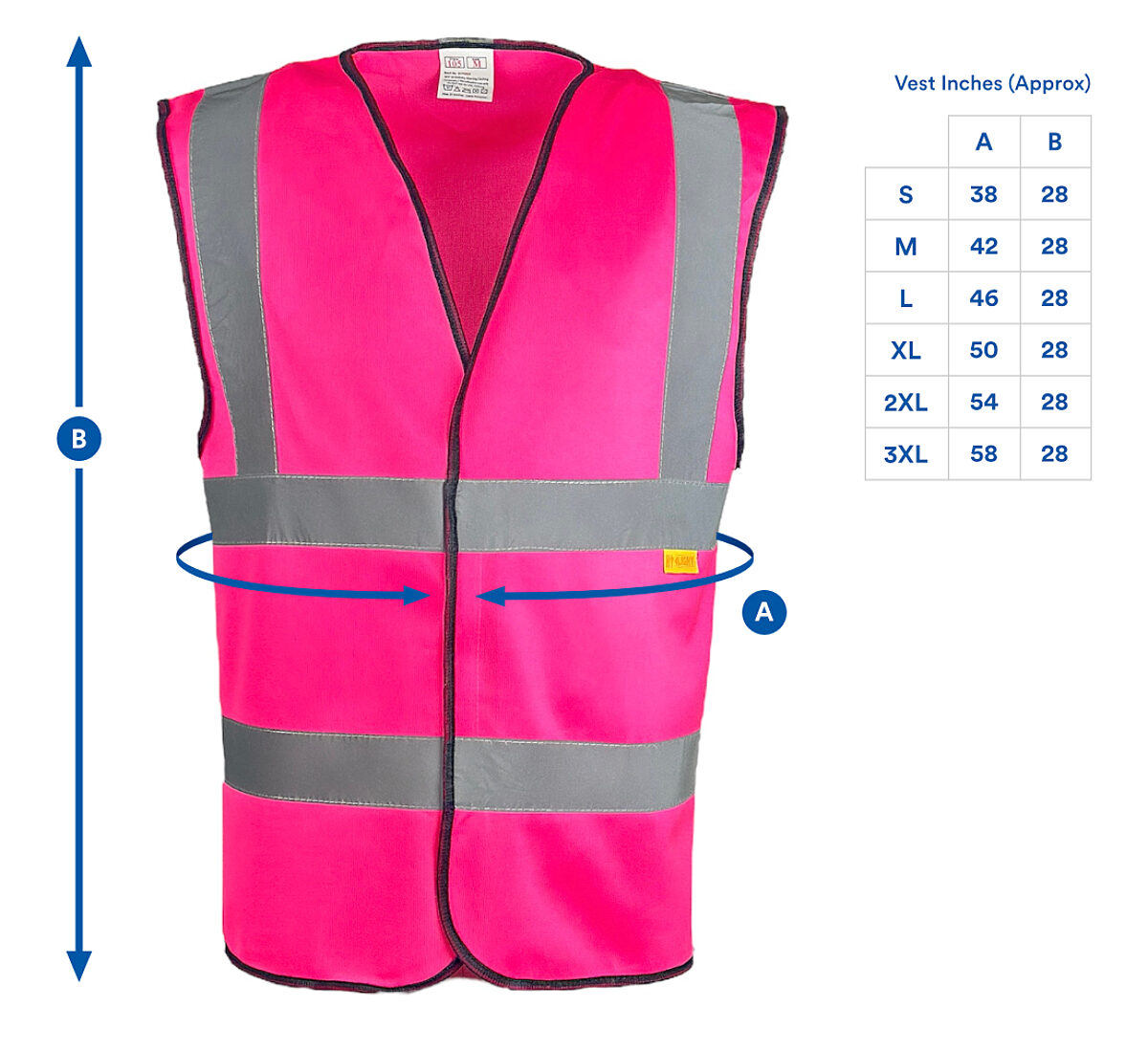 Fuchsia Pink Hi Vis Vest | PPE Delivered