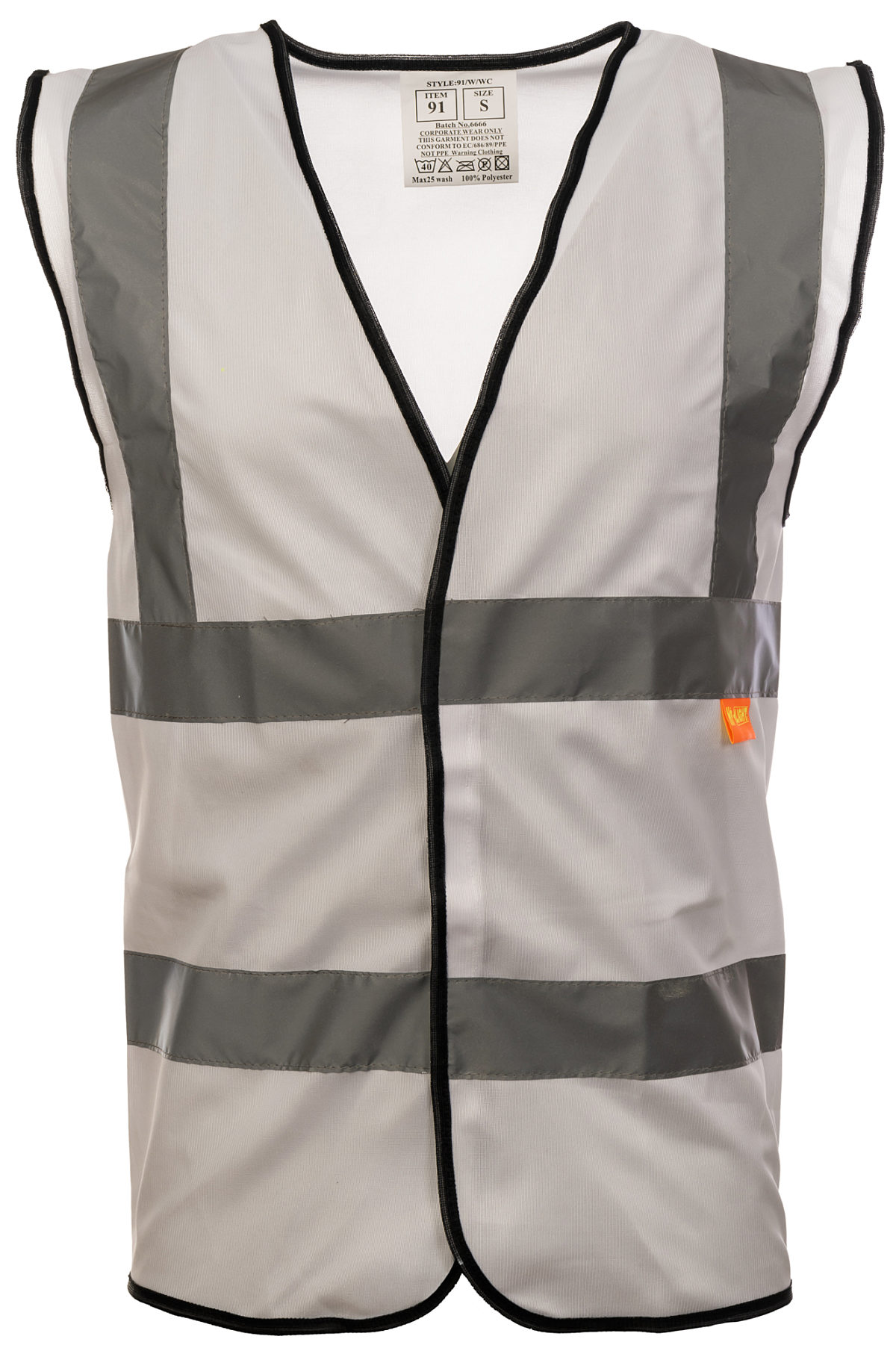 White Hi Vis Vest • Safety Vests • PPE Delivered Ltd