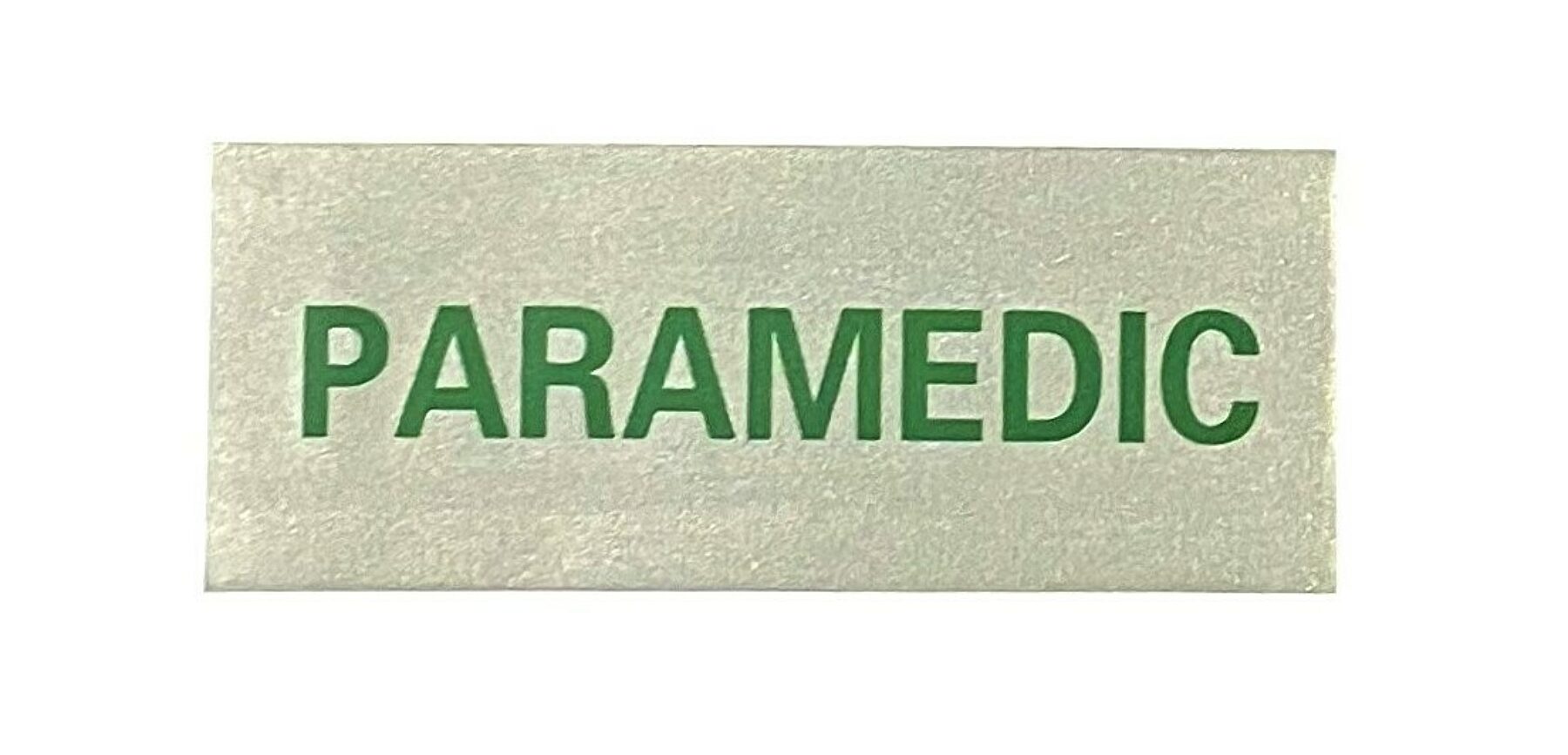 Heat-Applied PARAMEDIC Reflective Badge (Front)