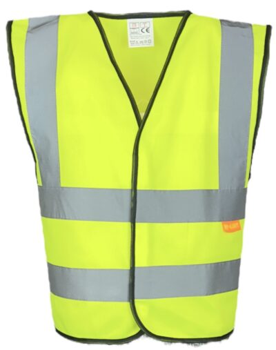 Yellow Childrens Hi Vis Vest EN20471