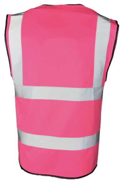 Fuchsia Pink Hi Vis Vest • High Visibility Vests • PPE Delivered Ltd