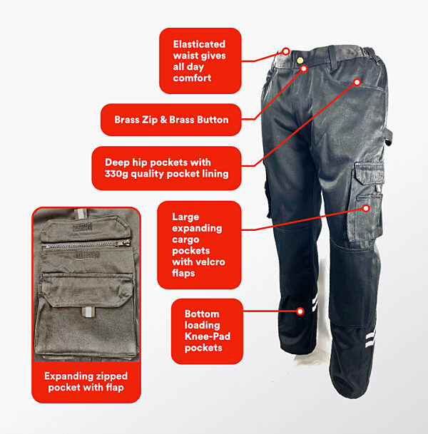 Multi Pocket Pro-Work Trousers | PPE Delivered