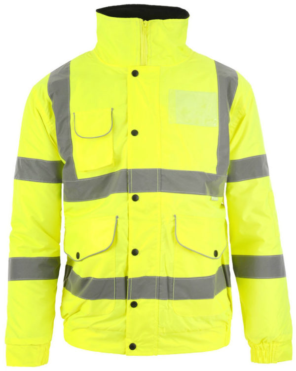 Yellow Superior Hi Vis Padded Bomber Jacket EN20471