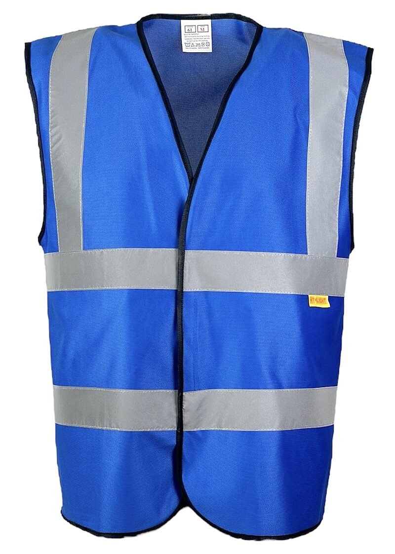 Blue Hi Vis Vest • Safety Vest • PPE Delivered