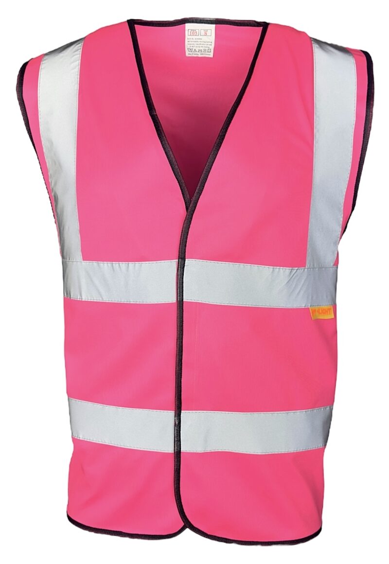 Fuchsia Pink Hi Vis Vest • High Visibility Vests • PPE Delivered Ltd