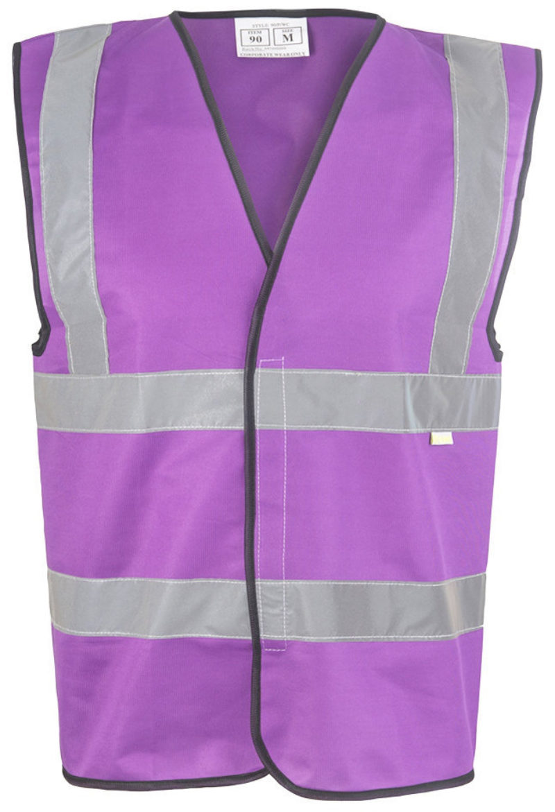 Purple Hi Vis Vest • Safety Vests • PPE Delivered Ltd