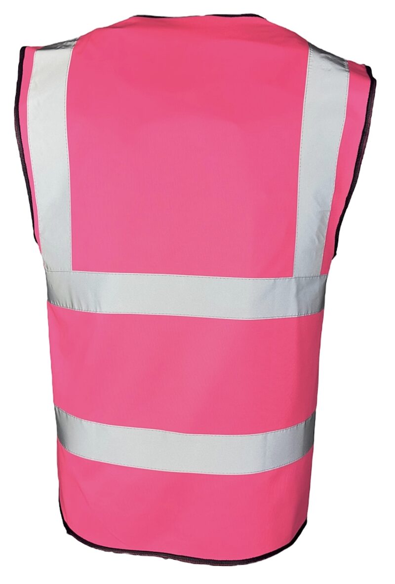 Fuchsia Pink Hi Vis Vest • High Visibility Vests • PPE Delivered Ltd