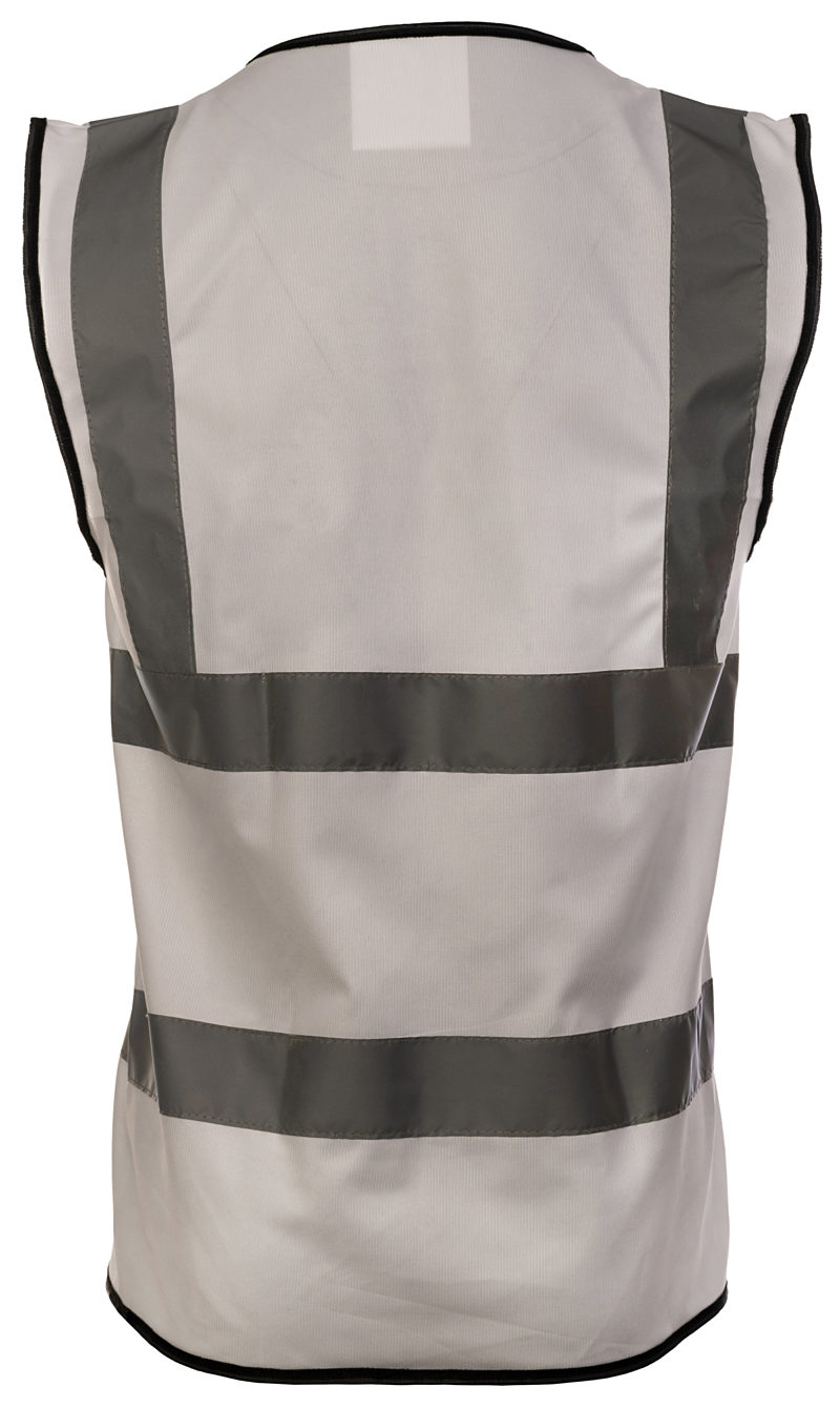 White Hi Vis Vest • Safety Vests • PPE Delivered Ltd