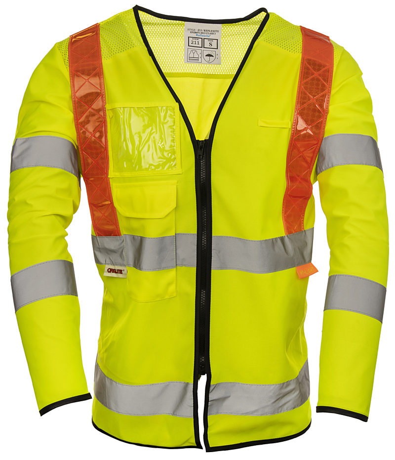 Reflexite / Oralite Red Brace Hi Vis Jacket